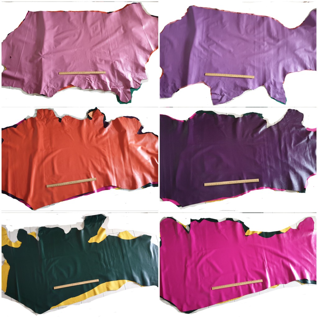Genuine Nappa Soft Cow Leather Various Colors Choices Leather Sheet For ...