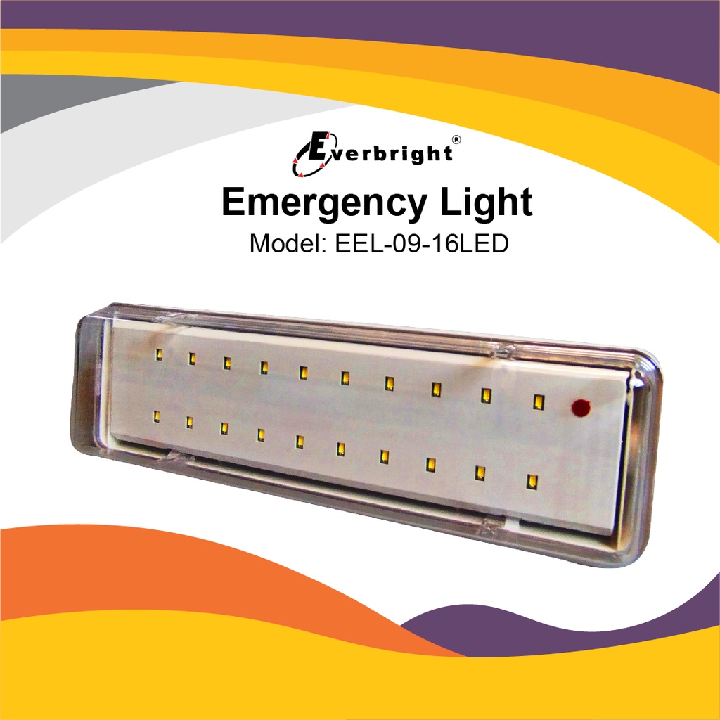 EVERBRIGT Surface Mounted 20 LED chips Emergency Light come with 3.6V ...