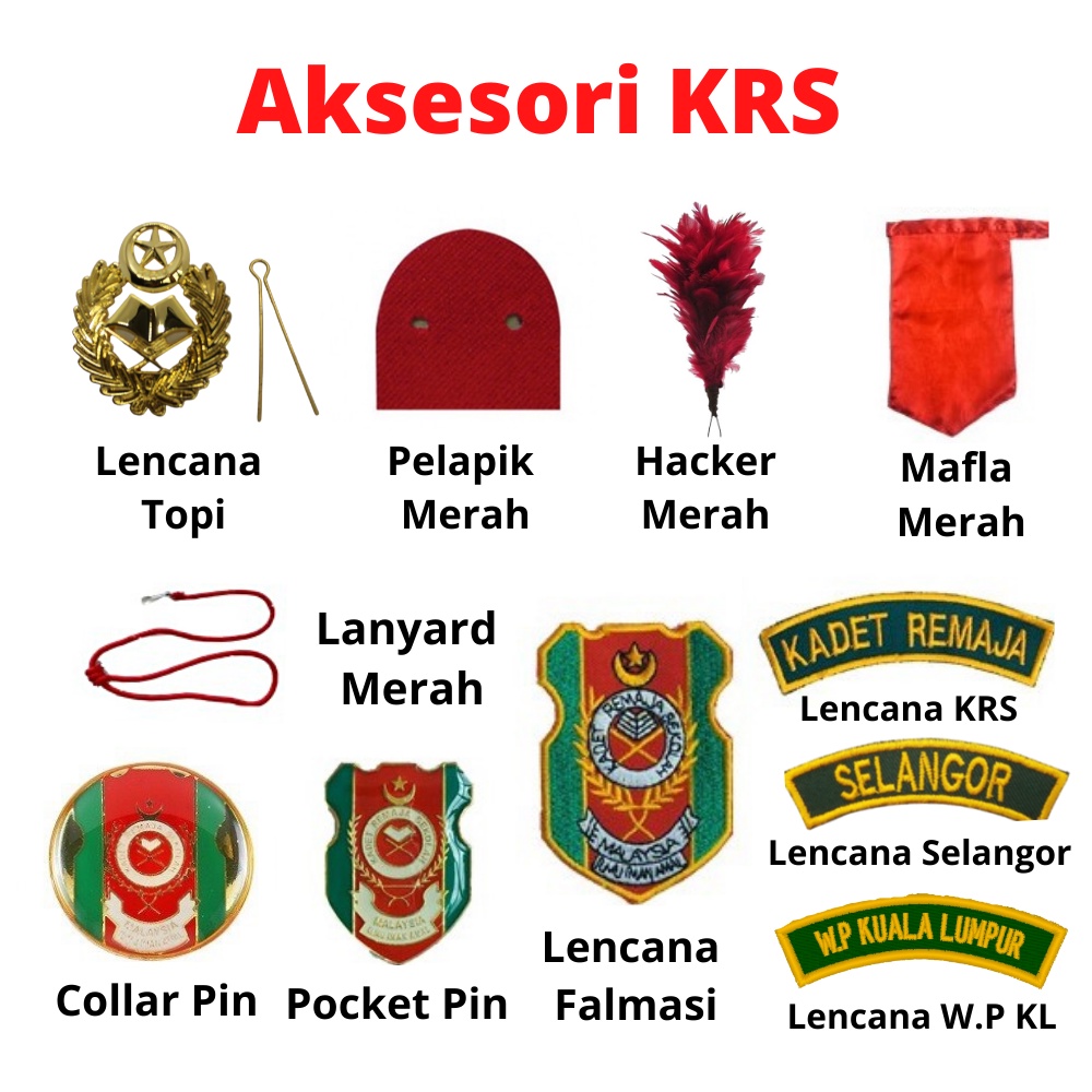 Aksesori Lencana KRS / Accessories KRS / Uniform Seragam Persatuan ...