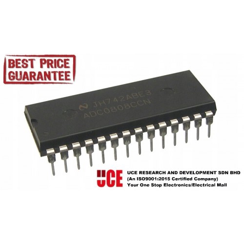 ADC0808 ( 8-BIT uP COMPATIBLE A/D CONVERTER WITH 8-CHANNEL MULTIPLEXER ...