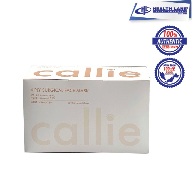 CALLIE DISPOSABLE FACE MASK 4 PLY (50'S) | Shopee Malaysia