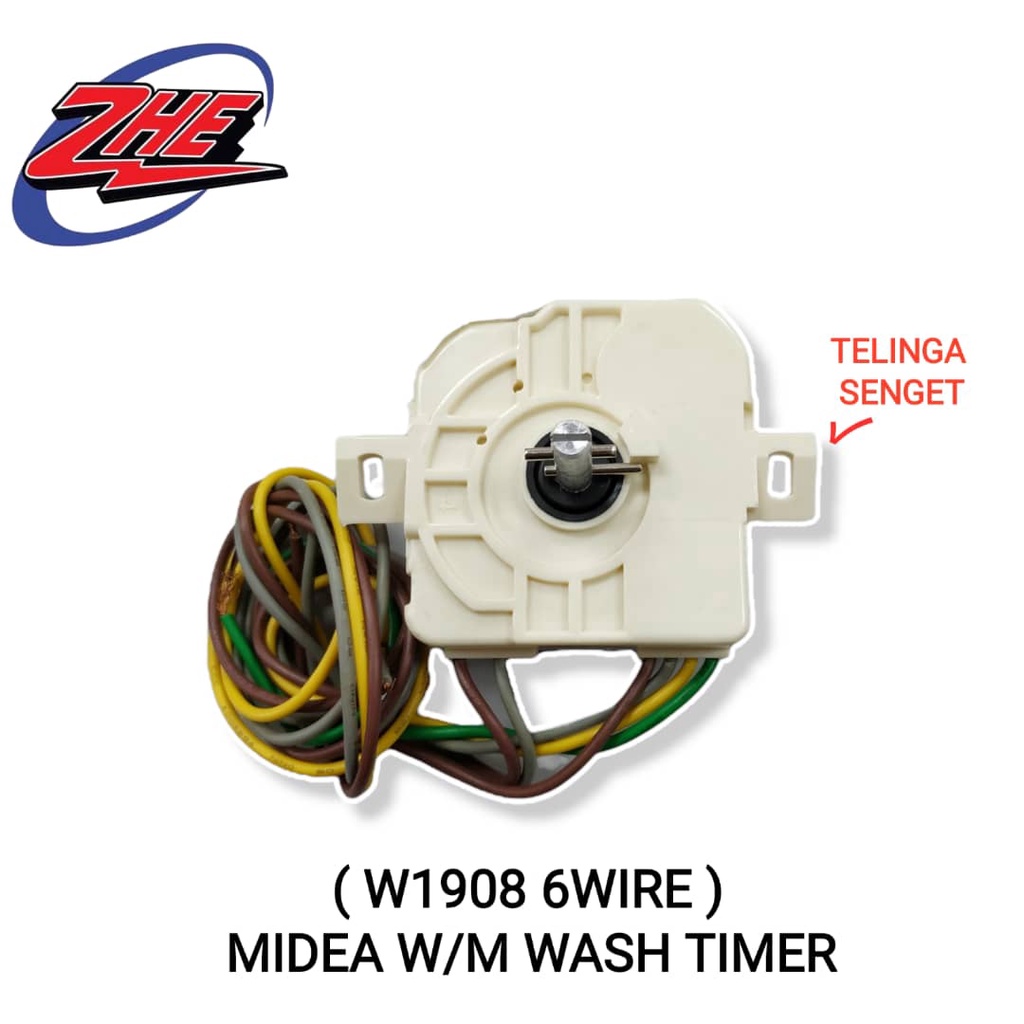 MIDEA MSW-6008P WASHING MACHINE WASH TIMER 6WIRE TELINGA SENGET MESIN ...