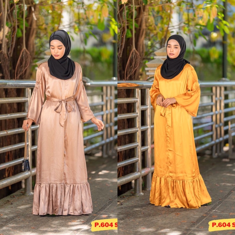 🔥READY STOCK🔥NEW DESIGN🔥DRESS JUBAH SILK BERTALI LABUH MUSLIMAH VIRAL ...