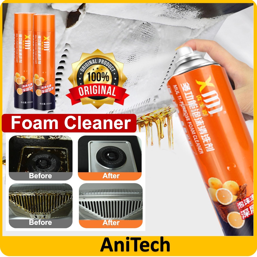 Multi-Purpose Foam Kitchen Cleaner Spray Grease Stain Remover Pencuci ...