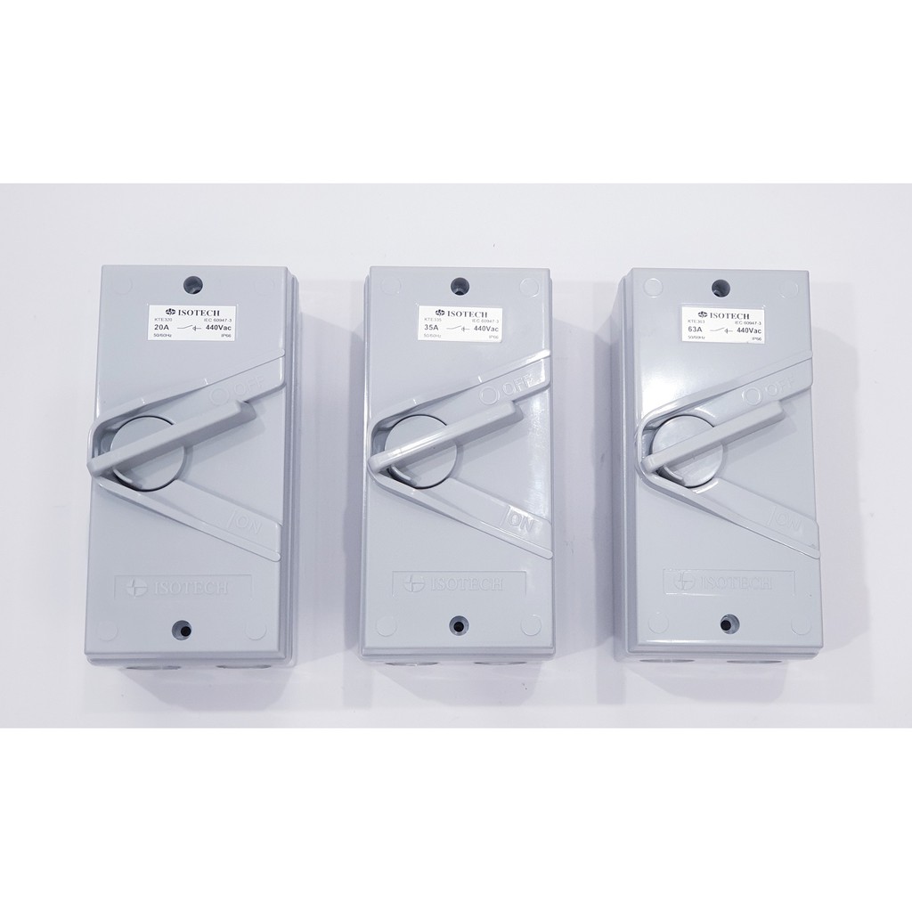 ISOTECH KTE Series Weatherproof Enclosed Isolator 3P 20A/35A/63A | Shopee Malaysia