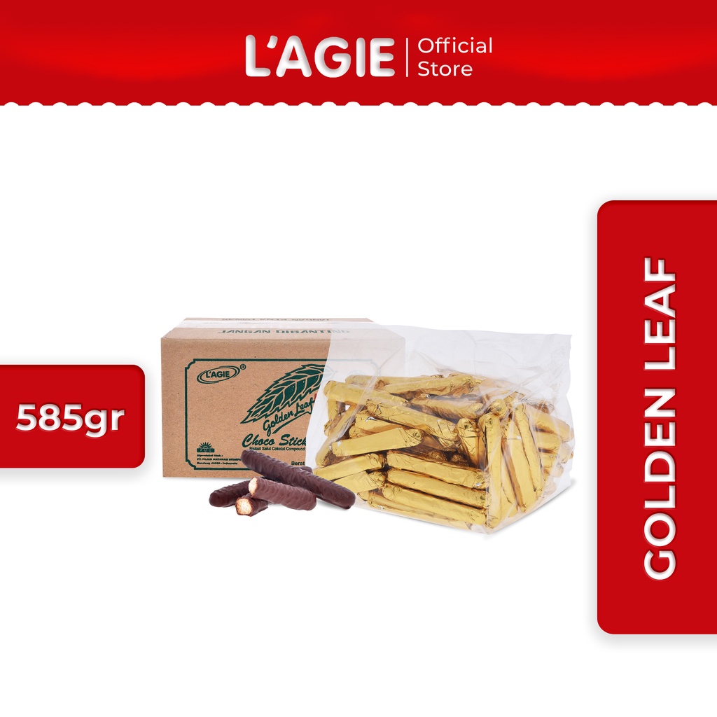 Lagie Chocolate Stick Biscuits Golden Leaf Gold 585gr Biskut Chocolate ...