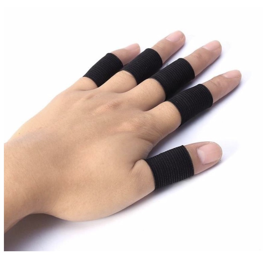 Elastic Finger Supports In White Pack Of 10