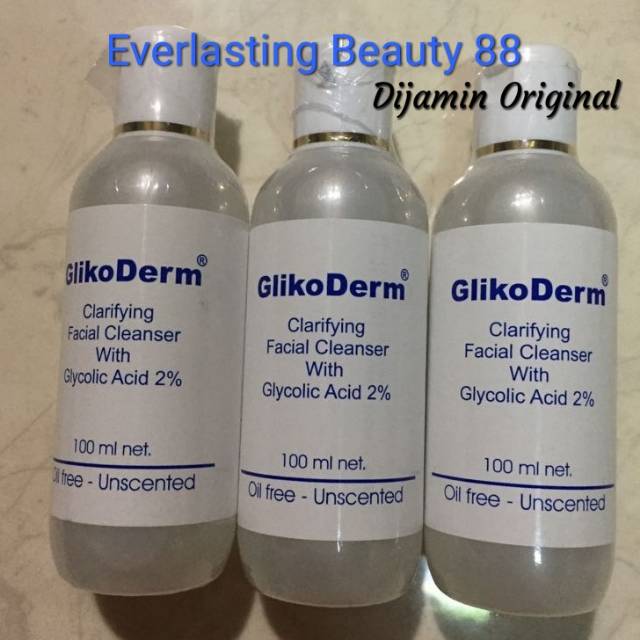 Glicoderm Clarifying Facial Cleanser with GA 2% glycolic acid - 100 ml ...