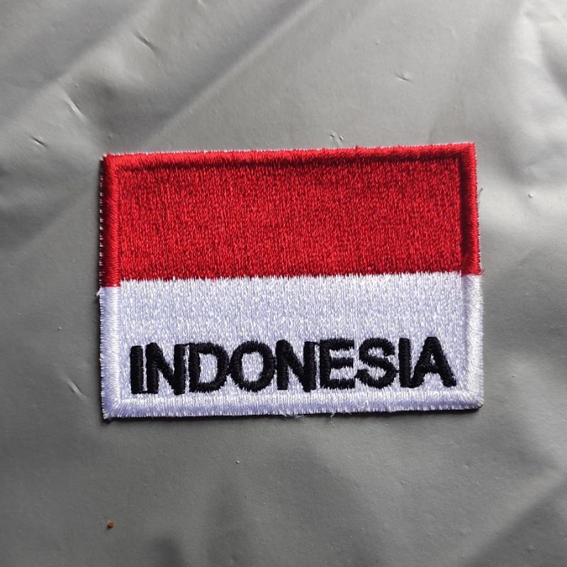 MERAH PUTIH Patch Patches Emblem Badge Bet Logo Flag INDONESIA Red ...