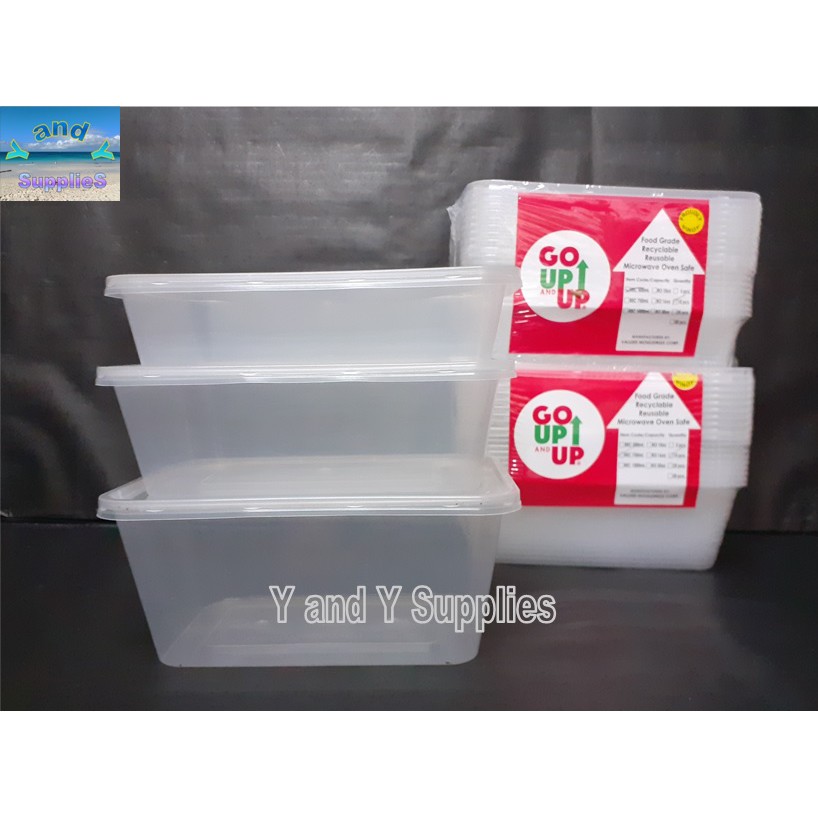 Microwavable Container, Rectangle, 10 Pieces, Take-out containers, QUALITY, Right Size | Shopee ...