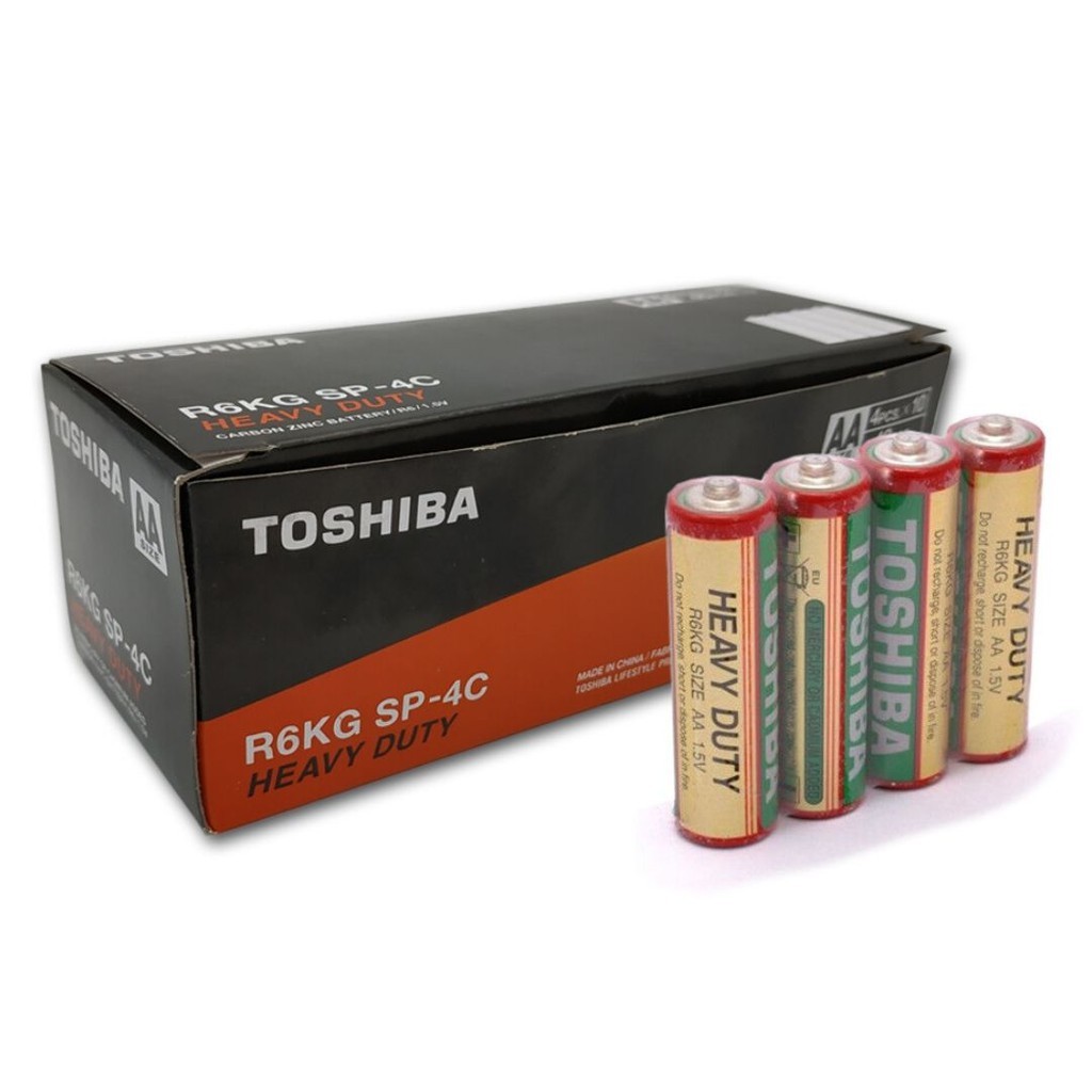 Toshiba AA & AAA Heavy Duty 1.5V Battery / Bateri Toshiba Kuasa Tinggi ...