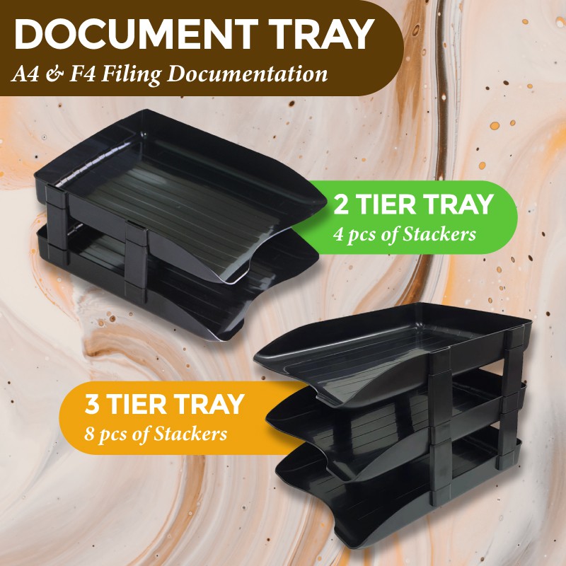 Niso // Lucky Star Document Tray 2 Tier // 3 Tier Document Tray ...