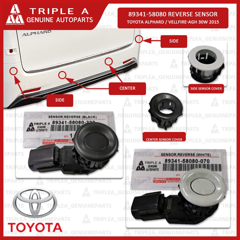 89341-58080 Reverse Sensor PDC Parking Sensor, Solar Sensor Toyota ...