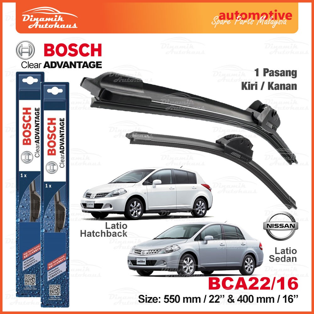 Nissan Latio Hatchback Sedan Car Front Windscreen Wiper Size 22 16