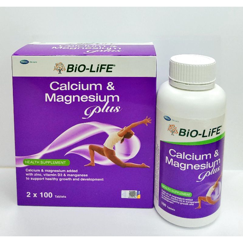 BIO-LIFE-CALCIUM & MAGNESIUM PLUS ( 2 X 100 TABLETS ) | Shopee Malaysia