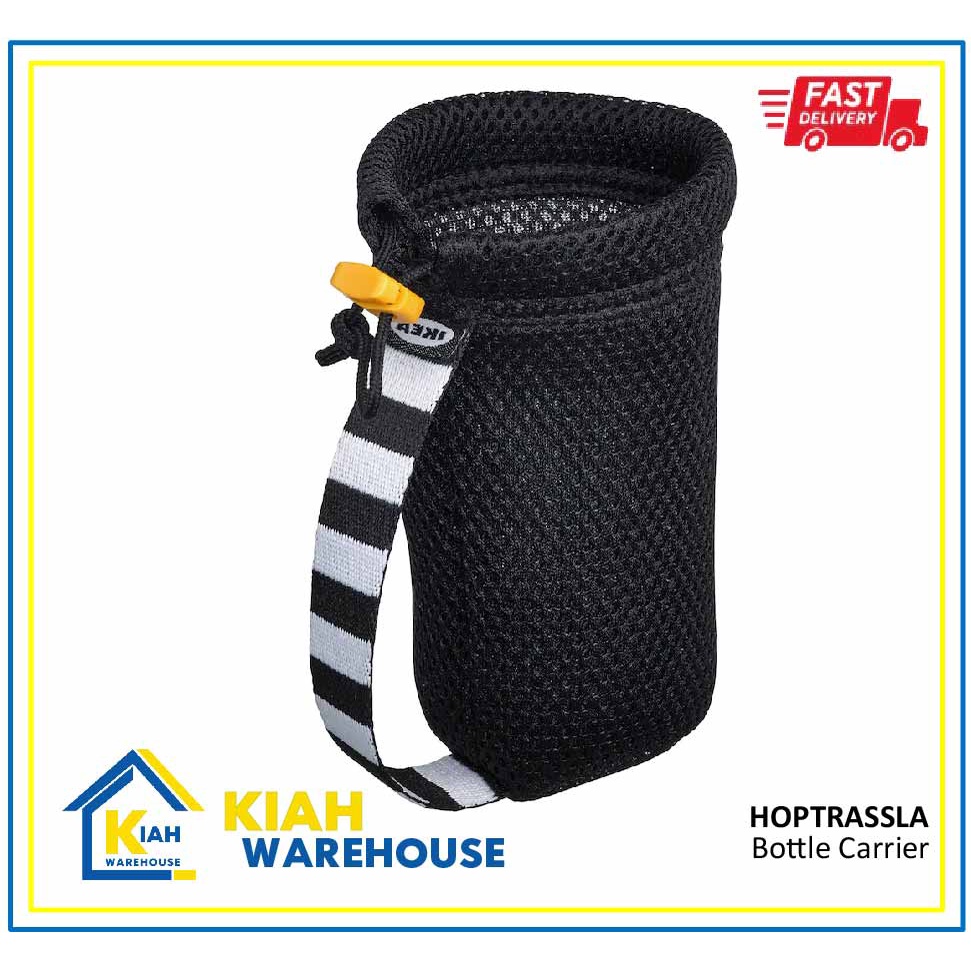 Beg Botol Minuman HOPTRASSLA Bottle Carrier Pembawa Botol Black 6x15cm ...