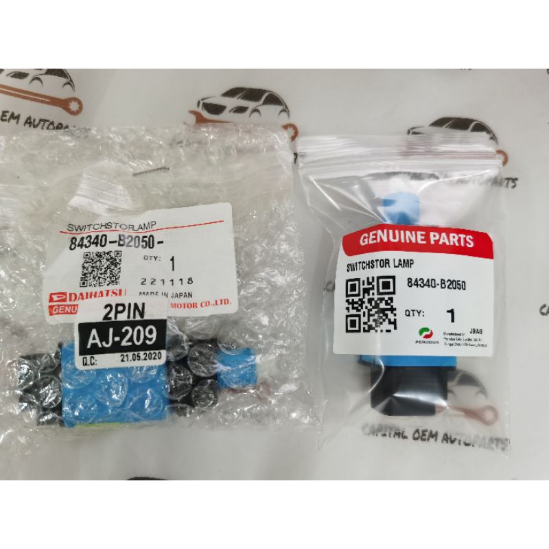 PERODUA AXIA 2017-2022 BEZZA 1.0 BRAKE SWITCH 2 PIN (84340-B2050 ...