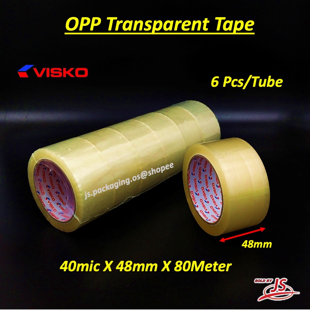 VISKO Opp Tape / Packaging / Transparent / Clear Tape /Tape Fragile ...