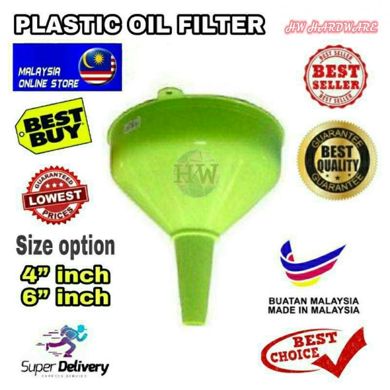 CORONG PLASTIK TUANG MINYAK DAN AIR / PLASTIC OIL FILTER HIGH QUALITY ...