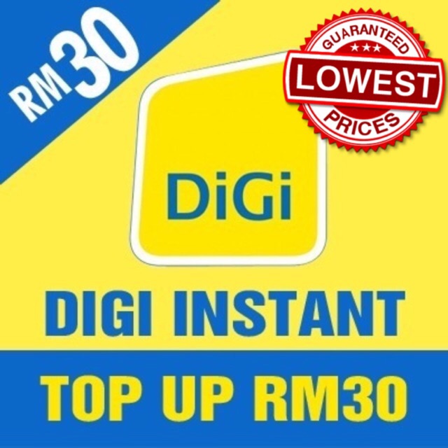 Digi Instant Top Up Reloads RM30 | Shopee Malaysia