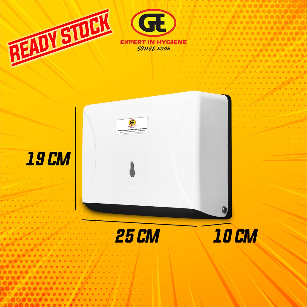 Multifold / Interfold Tissue Dispenser Box/ White Bathroom Toilet ...