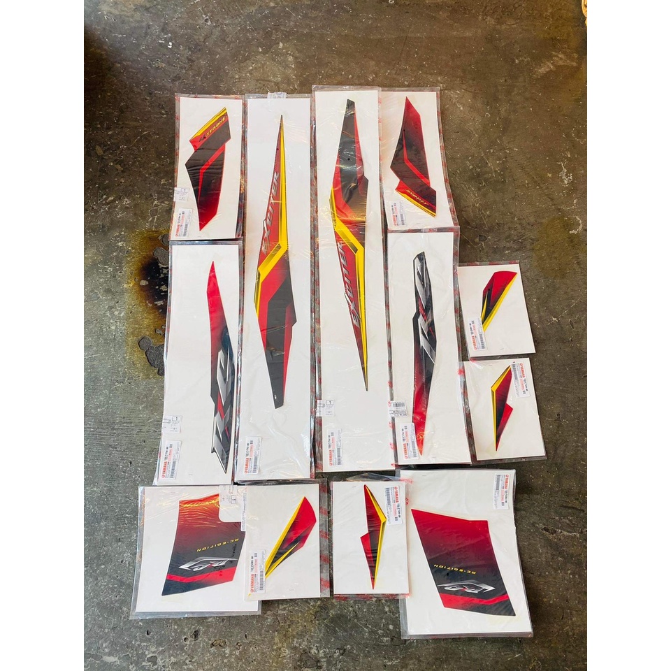 Genuine yamaha red and black 2010 exciter stamps for all genuine models ...
