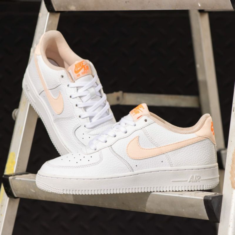 Nike AIR FORCE 1 WHITE PEACH (ORIGINAL) - NIKE AIR FORCE Shoes For ...