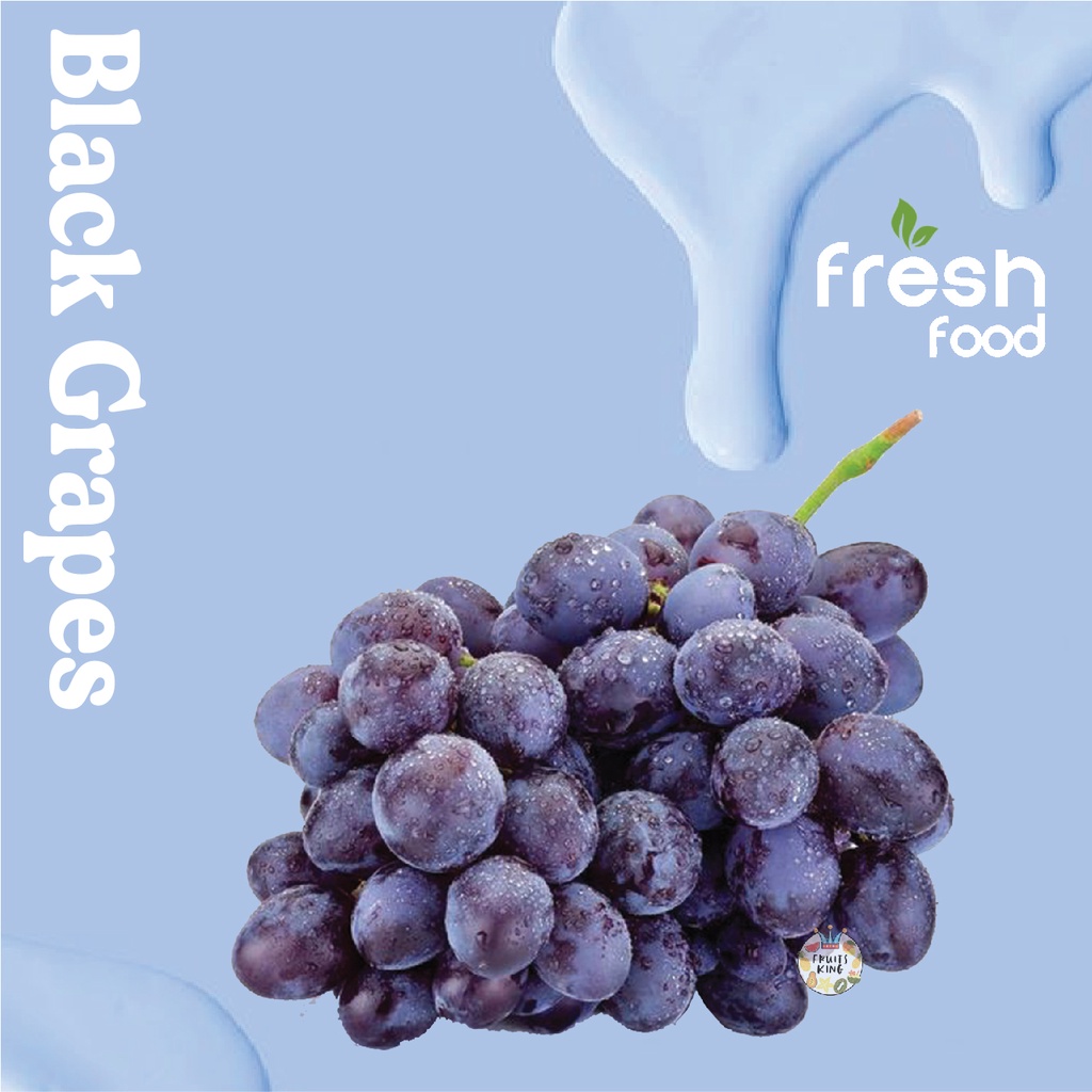 THE FRUITS KING - FRESH SWEET BLACK SEEDLESS GRAPES/ BUAH ANGGUR HITAM ...