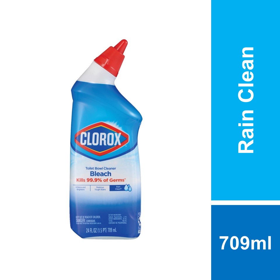 Clorox Toilet Bowl Cleaner Bleach (Rain Clean) 709ml | Shopee Malaysia