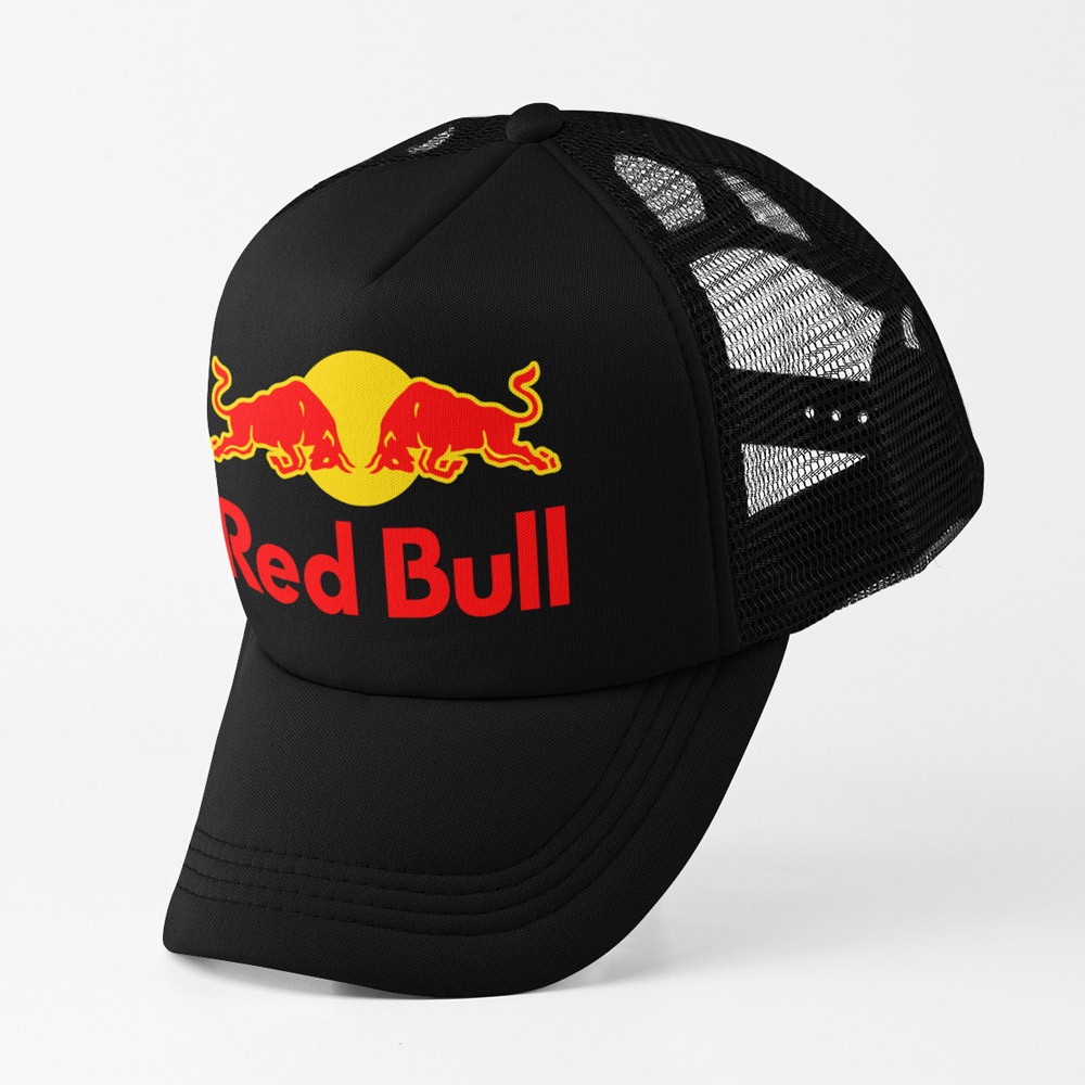 Red Bull Racing Trucker Cap Snapback Adjustable Strap Topi | Shopee ...