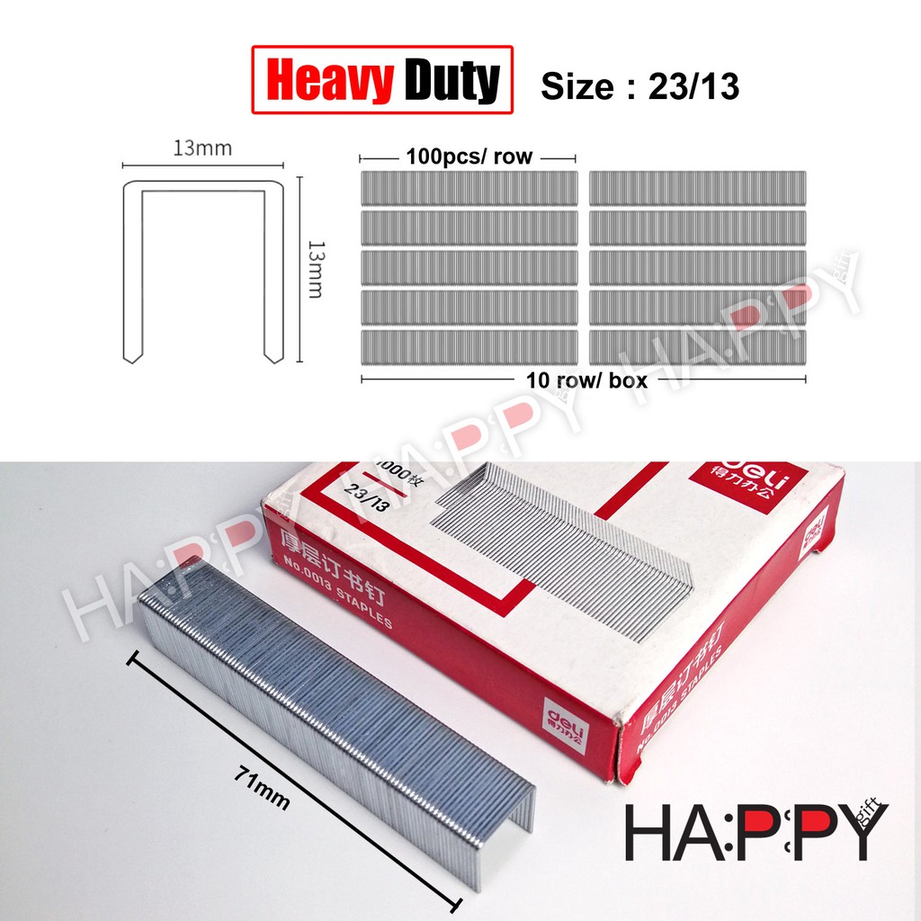 Staple / Stapler Bullets (size: 23/23, 23/13 , 23/10) Heavy Duty ...