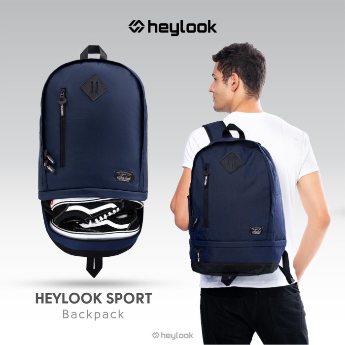 Men's BACKPACK HEYLOOK BACKPACK Bag - SPORT Bag Back Men Women | Shopee ...