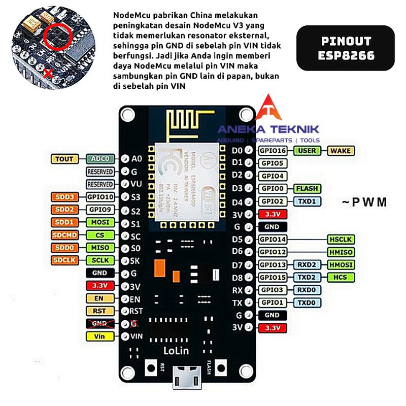NodeMcu ESP8266 V3 Lua CH340G WIFI Module | Shopee Malaysia