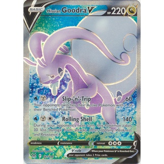 Pokemon TCG Card - Hisuian Goodra V - 187/196 - Full Art Ultra Rare ...