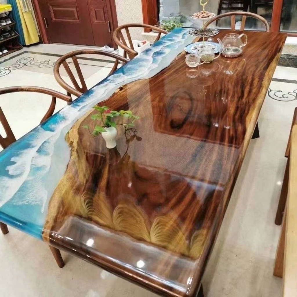 Simple Resin Office Computer Desk Custom Modern Large Pallet Boss ...