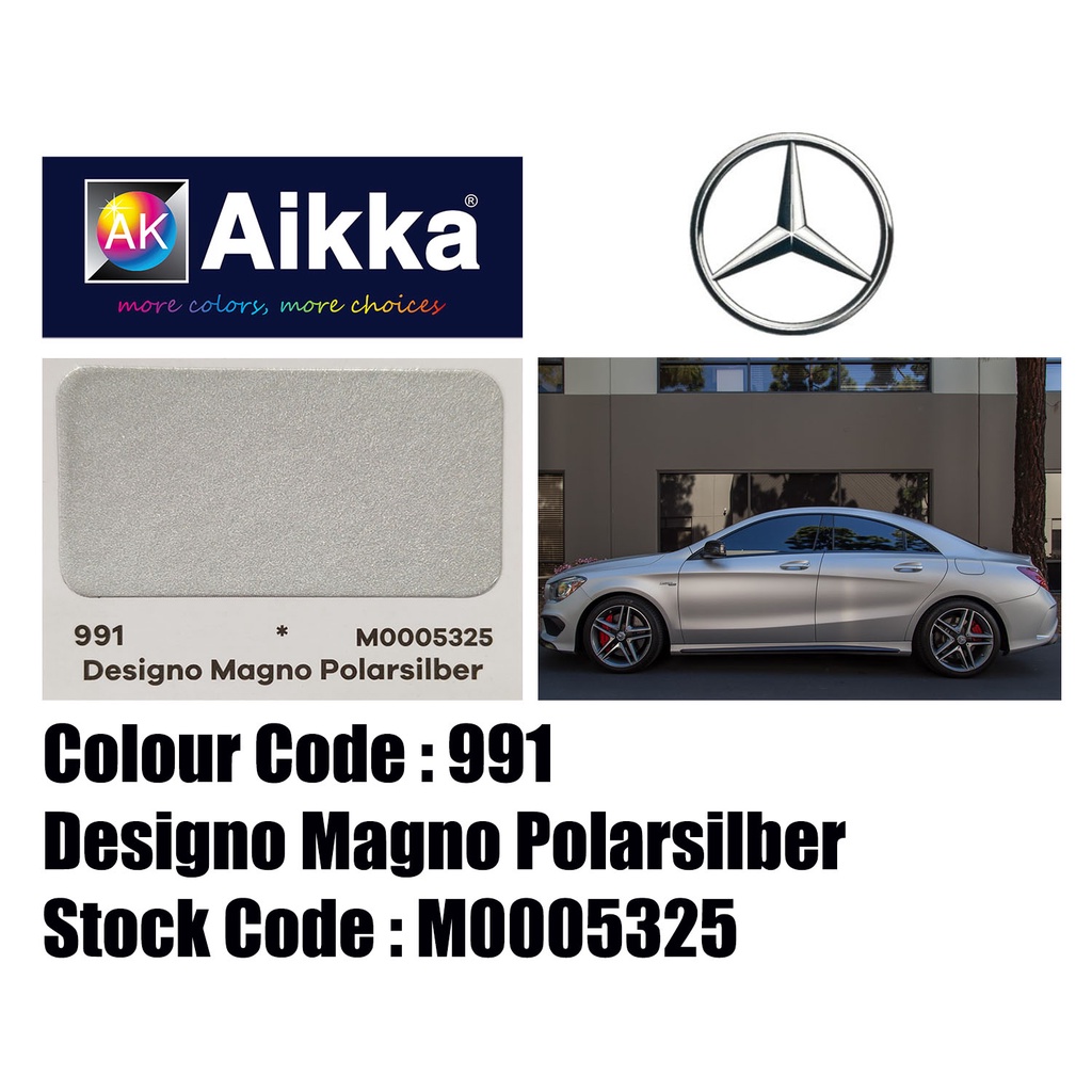 AIKKA AUTOMOTIVE PAINT / MERCEDES 991*PEARL / DESIGNO MAGNO POLARSILBER ...