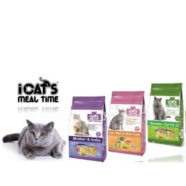 ICAT's Super Premium Cat Food Breeder Fit 32 / Mother Baby / Hairball ...