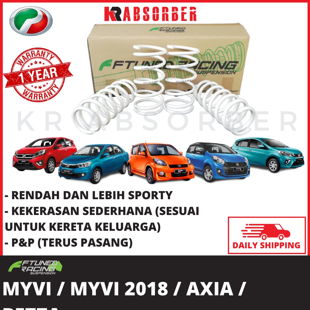 [Daily Ship] Myvi 05-17 / Myvi 2018 / Axia / Bezza Spring Sport Ftuned ...