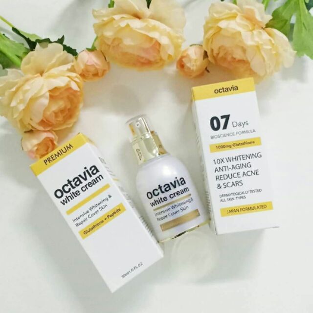 OCTAVIA WHITE CREAM ( BEST SELLER free octavia clinical soap ) | Shopee ...