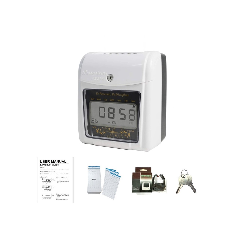 Time Recorder Digital Biosystem BX3300D Heavy Duty Punch Card Machine BX-3300D BX 3300 | Shopee ...