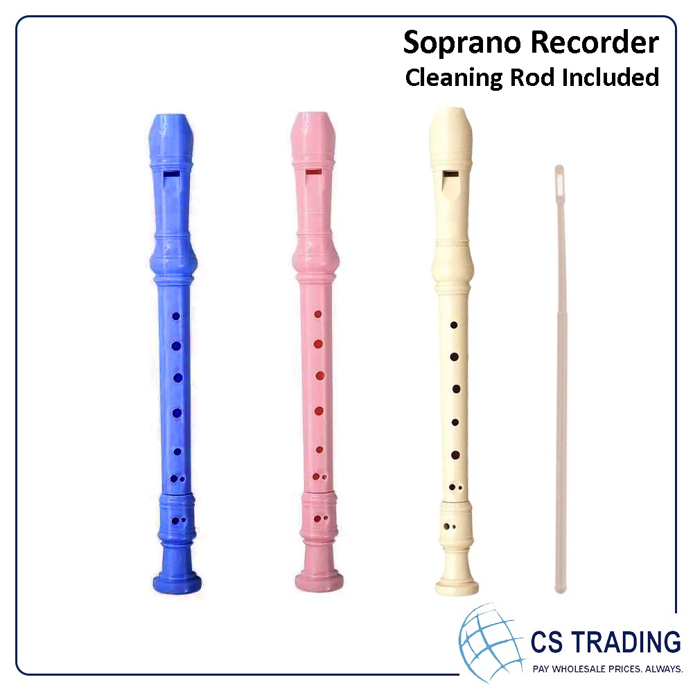 Soprano ABS Plastic Recorder with Cleaning Rod / Seruling / Flute ...