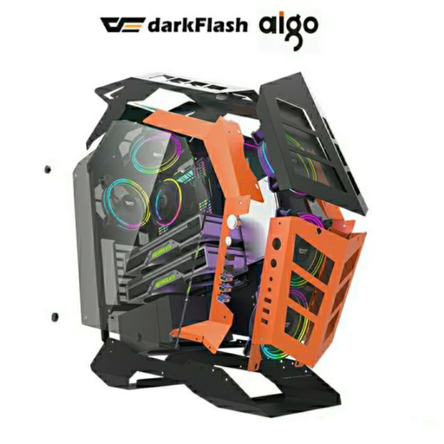 AIGO DarkFlash Knight K1 Full Window ATX Gaming Chassis | Shopee Malaysia