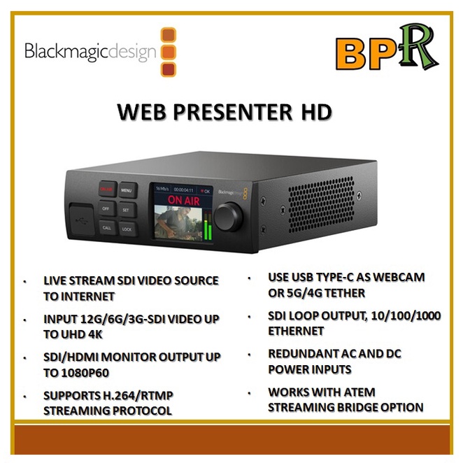 Blackmagic Design Web Presenter HD | Shopee Malaysia