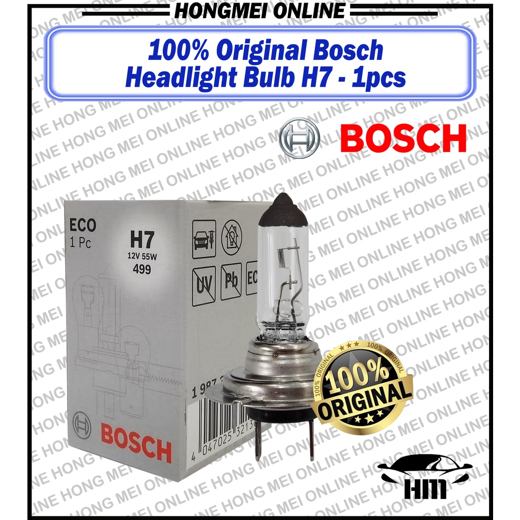 (100% ORIGINAL) Bosch Headlight Bulb H7 - 1pc | Shopee Malaysia