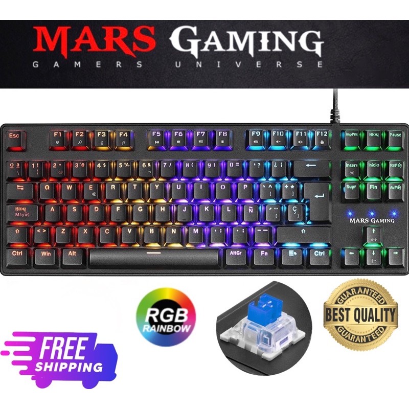 MARS GAMING Blue Switch RGB Mechanical Keyboard | Shopee Malaysia