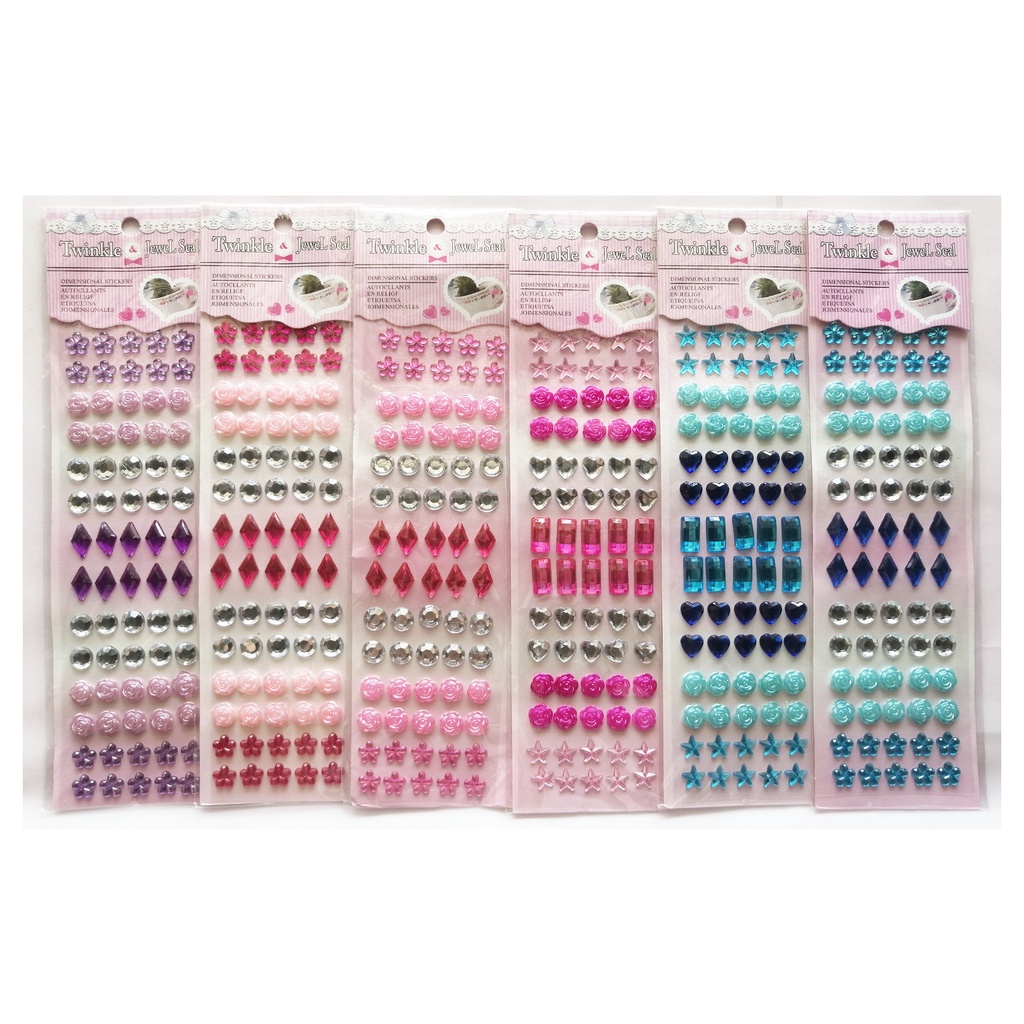 1 Piece RANDOMLY PICK Sticker Manik DIY Pearl Sticker Twinkle Acrylic ...