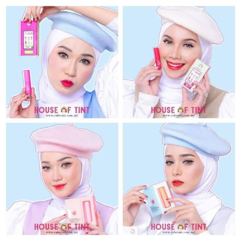 ORIGINAL LIPTINT CUBREMI PIGMENTED (MOUNTAIN RED, PINK LEMONADE, FANTA ...