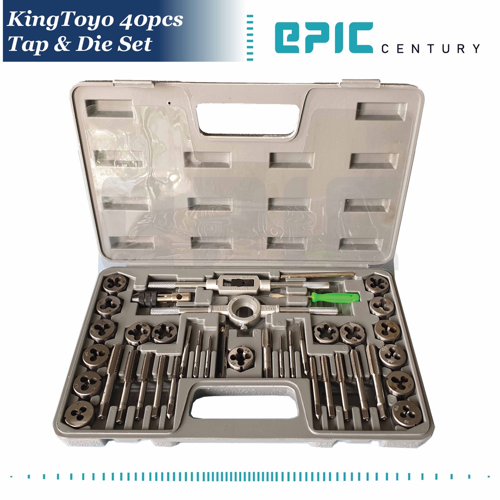 King Toyo 40Pcs Tap And Die Set Kt-8207 | Shopee Malaysia