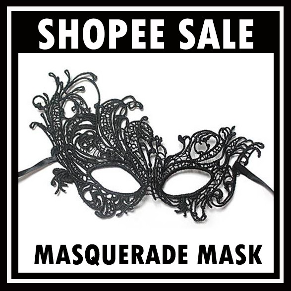 Masquerade Mask | Ratu Crystal Topeng Muka | Black Lace Mask | Party ...