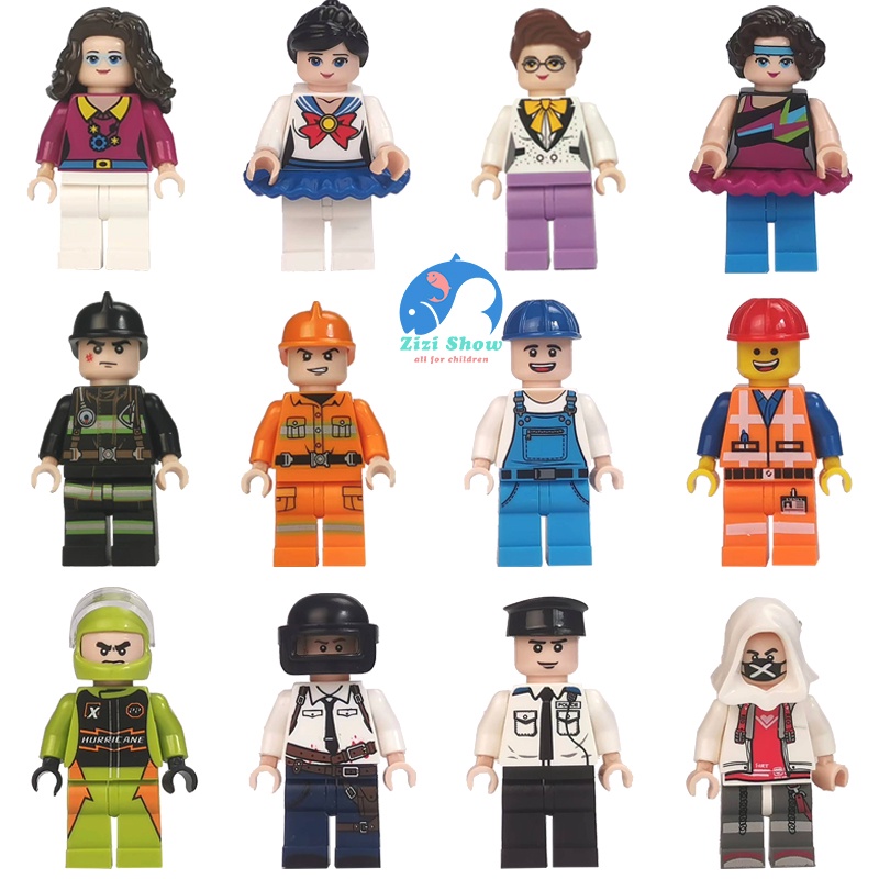 300PCS Minifigure Occupation SWAT Ninjago Family Wedding Superheroes ...